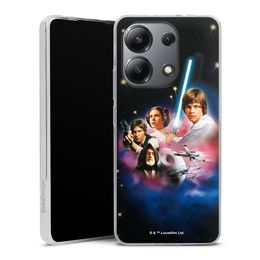 DeinDesign Xiaomi Redmi Note 13 4G Handy Silikon H&uuml;lle Case transparent Handyh&uuml;lle Star Wars Lightsaber Merchandise Silikon Case