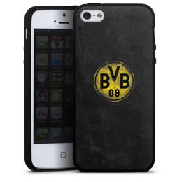 DeinDesign iPhone SE (2016-2019) Handy Silikon H&uuml;lle Case schwarz Handyh&uuml;lle Merchandise Borussia Dortmund Bvb