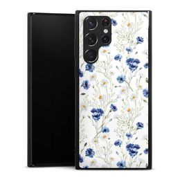 DeinDesign Galaxy S22 Ultra Handy Silikon H&uuml;lle Case schwarz Handyh&uuml;lle Flowers Muster Flower