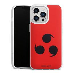DeinDesign iPhone 13 Pro Handy Silikon H&uuml;lle Case wei&szlig; Handyh&uuml;lle Official Licensed Product Naruto Shippuden Sharingan Silikon Case
