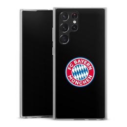 DeinDesign Galaxy S22 Ultra Handy Silikon H&uuml;lle Case transparent Handyh&uuml;lle Fc Bayern M&uuml;nchen Logo Official Licensed Product Silikon Case