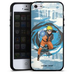 DeinDesign iPhone SE (2016-2019) Handy Silikon H&uuml;lle Case schwarz Handyh&uuml;lle Manga Naruto Shippuden Official Licensed Product