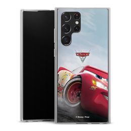 DeinDesign Galaxy S22 Ultra Handy Silikon H&uuml;lle Case transparent Handyh&uuml;lle Lightning Mcqueen 95 Official Licensed Product Cars Silikon Case