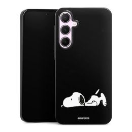 DeinDesign Galaxy A55 5G Handy Slim Case extra d&uuml;nn Silikon Handyh&uuml;lle schwarz H&uuml;lle Official Licensed Product Snoopy Peanuts Silikon Slim Case