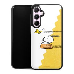 DeinDesign Galaxy A55 5G Handy Slim Case extra d&uuml;nn Silikon Handyh&uuml;lle schwarz H&uuml;lle Snoopy Peanuts Children Silikon Slim Case