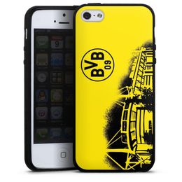 DeinDesign iPhone SE (2016-2019) Handy Silikon H&uuml;lle Case schwarz Handyh&uuml;lle Stadium Bvb Borussia Dortmund