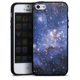DeinDesign iPhone SE (2016-2019) Handy Silikon H&uuml;lle Case schwarz Handyh&uuml;lle Weltraum Weltall Galaxy