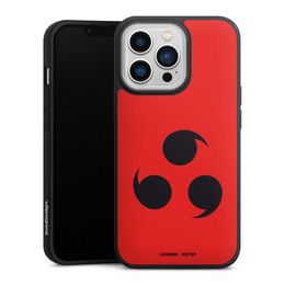 DeinDesign iPhone 13 Pro Handy Premium Silikon H&uuml;lle Handyh&uuml;lle schwarz Case Official Licensed Product Naruto Shippuden Sharingan Silikon Premium Case