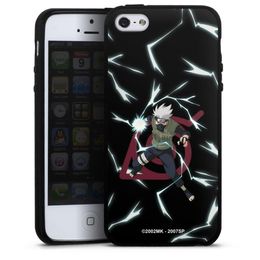 DeinDesign iPhone SE (2016-2019) Handy Silikon H&uuml;lle Case schwarz Handyh&uuml;lle Kakashi Naruto Shippuden Official Licensed Product