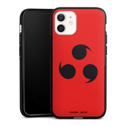 DeinDesign iPhone 12 mini Handy Silikon H&uuml;lle Case schwarz Handyh&uuml;lle Official Licensed Product Naruto Shippuden Sharingan
