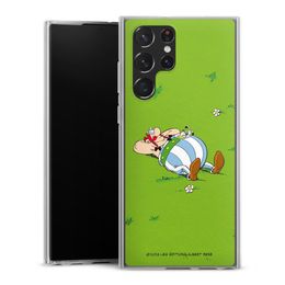 DeinDesign Galaxy S22 Ultra Handy Silikon H&uuml;lle Case transparent Handyh&uuml;lle Asterix Official Licensed Product Obelix Silikon Case