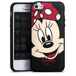 DeinDesign iPhone SE (2016-2019) Handy Silikon H&uuml;lle Case schwarz Handyh&uuml;lle Official Licensed Product Minnie Mouse Disney