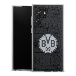 DeinDesign Galaxy S22 Ultra Handy Silikon H&uuml;lle Case transparent Handyh&uuml;lle Jersey Borussia Dortmund Bvb Silikon Case