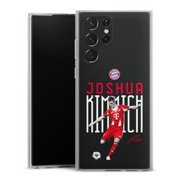DeinDesign Galaxy S22 Ultra Handy Silikon H&uuml;lle Case transparent Handyh&uuml;lle Official Licensed Product Fc Bayern M&uuml;nchen Kimmich Silikon Case