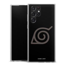 DeinDesign Galaxy S22 Ultra Handy Silikon H&uuml;lle Case transparent Handyh&uuml;lle Naruto Shippuden Konoha Logo Silikon Case