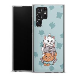 DeinDesign Galaxy S22 Ultra Handy Silikon H&uuml;lle Case transparent Handyh&uuml;lle Disney Aristocats Cat Silikon Case