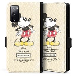 DeinDesign Galaxy S20 Handy Klapph&uuml;lle Handyh&uuml;lle aus Kunst Leder schwarz Flip Case Official Licensed Product Mickey Mouse Disney Sideflip mit Lasche