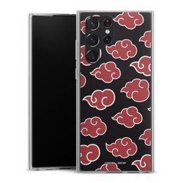 DeinDesign Galaxy S22 Ultra Handy Silikon H&uuml;lle Case transparent Handyh&uuml;lle Naruto Shippuden Pattern Akatsuki Silikon Case