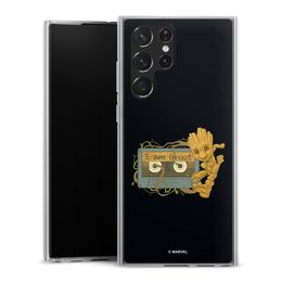 DeinDesign Galaxy S22 Ultra Handy Silikon H&uuml;lle Case transparent Handyh&uuml;lle Guardians Of The Galaxy Groot Marvel Silikon Case