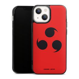 DeinDesign iPhone 13 Mini Handy Slim Case extra d&uuml;nn Silikon Handyh&uuml;lle schwarz H&uuml;lle Official Licensed Product Naruto Shippuden Sharingan Silikon Slim Case