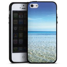 DeinDesign iPhone SE (2016-2019) Handy Silikon H&uuml;lle Case schwarz Handyh&uuml;lle Urlaub Ocean Sky