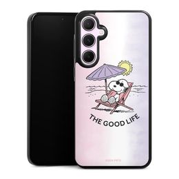 DeinDesign Galaxy A55 5G Handy Slim Case extra d&uuml;nn Silikon Handyh&uuml;lle schwarz H&uuml;lle Snoopy Official Licensed Product Peanuts Silikon Slim Case