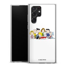 DeinDesign Galaxy S22 Ultra Handy Silikon H&uuml;lle Case transparent Handyh&uuml;lle Peanuts Kindheit Merchandise Silikon Case