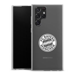 DeinDesign Galaxy S22 Ultra Handy Silikon H&uuml;lle Case transparent Handyh&uuml;lle Fcb Coat Of Arms Fc Bayern M&uuml;nchen Silikon Case