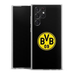 DeinDesign Galaxy S22 Ultra Handy Silikon H&uuml;lle Case transparent Handyh&uuml;lle Logo Borussia Dortmund Bvb Silikon Case