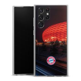DeinDesign Galaxy S22 Ultra Handy Silikon H&uuml;lle Case transparent Handyh&uuml;lle Fc Bayern M&uuml;nchen Stadium Fcb Silikon Case