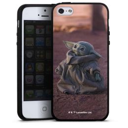 DeinDesign iPhone SE (2016-2019) Handy Silikon H&uuml;lle Case schwarz Handyh&uuml;lle The Child Star Wars Baby Yoda