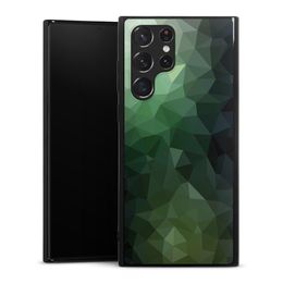 DeinDesign Galaxy S22 Ultra Handy Silikon H&uuml;lle Case schwarz Handyh&uuml;lle Tarnmuster Geometric Mosaic