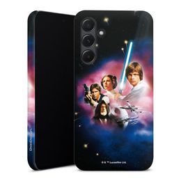 DeinDesign Galaxy A35 5G Handy Premium Case Smartphone Handyh&uuml;lle Schutzh&uuml;lle matt Star Wars Lightsaber Merchandise Premium Case