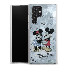 DeinDesign Galaxy S22 Ultra Handy Silikon H&uuml;lle Case transparent Handyh&uuml;lle Vintage Disney Silikon Case