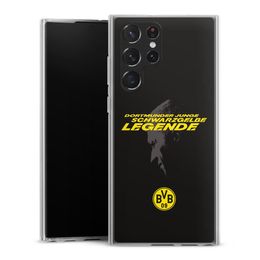 DeinDesign Galaxy S22 Ultra Handy Silikon H&uuml;lle Case transparent Handyh&uuml;lle Borussia Dortmund Bvb Marco Reus Silikon Case