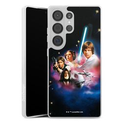 DeinDesign Galaxy S25 Ultra Handy Slim Case Silikon Handyh&uuml;lle transparent H&uuml;lle extra d&uuml;nn Star Wars Lightsaber Merchandise Silikon Slim Case