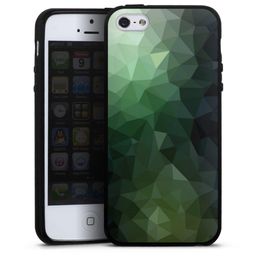 DeinDesign iPhone SE (2016-2019) Handy Silikon H&uuml;lle Case schwarz Handyh&uuml;lle Tarnmuster Geometric Mosaic