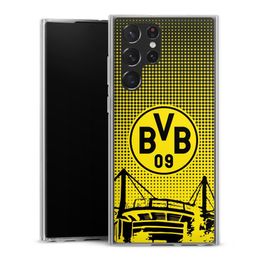 DeinDesign Galaxy S22 Ultra Handy Silikon H&uuml;lle Case transparent Handyh&uuml;lle Bvb Stadium Borussia Dortmund Silikon Case