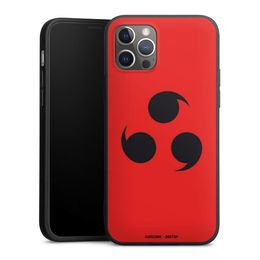 DeinDesign iPhone 12 Pro Handy Premium Silikon H&uuml;lle Handyh&uuml;lle schwarz Case Naruto Shippuden Sharingan Official Licensed Product Silikon Premium Case
