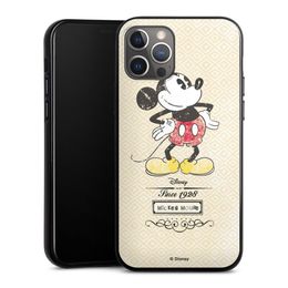 DeinDesign iPhone 12 Pro Handy Silikon H&uuml;lle Case schwarz Handyh&uuml;lle Official Licensed Product Mickey Mouse Disney