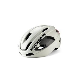 Rockbros LK-15 Carbonfaser-Fahrradhelm 58-62 cm Hellgrau