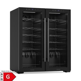 Klarstein Shiraz Weink&uuml;hlschrank 2 K&uuml;hlzonen LED-Beleuchtung Touch-Control freistehend Schwarz 36 Flaschen 2 K&uuml;hlzonen