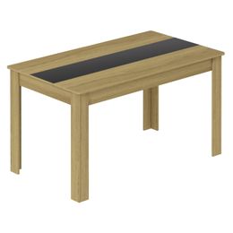 Vcm Vcm Esstisch, Holzwerkstoff K&uuml;chentisch H. 75 x B. 140 x T. 80 cm, kompakter Speisetisch f&uuml;r K&uuml;che & Essbereich, Tisch Disalo