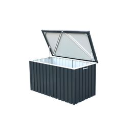 Duramaxx Duramax Metall Ger&auml;tebox Garten Aufbewahrungsbox Kissenbox 585 l, 134 x 73 x 73 cm