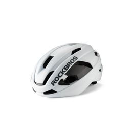 Rockbros LK-15 Carbonfaser-Fahrradhelm 58-62 cm Wei&szlig;