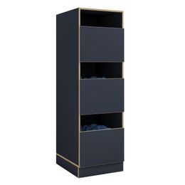 Vcm Mehrzweck-W&auml;scheschrank , schmaler Stauraumschrank mit 3 F&auml;chern & Dreht&uuml;ren, Ma&szlig;e Haushaltsregal H. 162 x B. 50 x T. 60 cm, Rislo CL XL