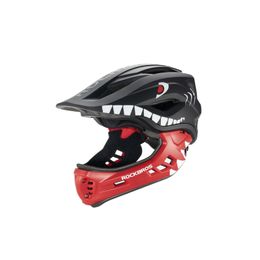 TT-32005 Shark Kinder Fahrradhelm mit Kinnschutz Gr&ouml;&szlig;e M Schwarz