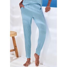 s.Oliver Damen Pyjamahose, hellblau-meliert, Gr&ouml;&szlig;e 32/34