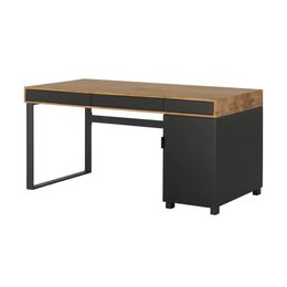 H&ouml;ffner Schreibtisch Enego &brvbar; schwarz &brvbar; Ma&szlig;e (cm): B: 80 H: 77 &raquo; H&ouml;ffner