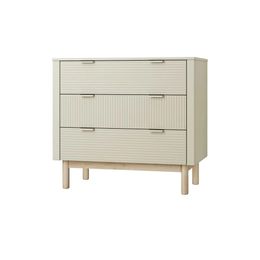 Pinio Kommode Miloo &brvbar; beige &brvbar; Ma&szlig;e (cm): B: 52,4 H: 90,4 &raquo; H&ouml;ffner